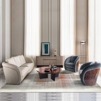 China Lacquer Luxury Leather Living Room Sets for sale
