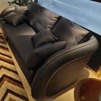 China Leather Corner Couch Modular 37.8x28.3in Luxury Living Room Furniture Sets for sale