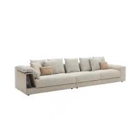 China Leatherette 0.8m Modern Living Room Sectional Sofas , Pine Contemporary Leather Sectional Sofas For Small Spaces for sale