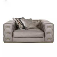 China Italian Fabric Modern Curved Velvet Sectional Sofa , 1.8m Contemporary Modular Couch for sale