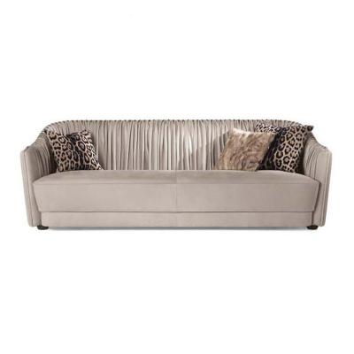 China Titanium High End Sectional Sofas 0.82m Vintage Luxury Living Room Furniture Sets for sale