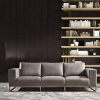 China Italian Living Room Sectional Sofas 0.85x1.5m Luxury Velvet for sale