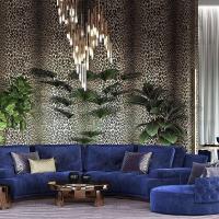 China Upholstered Titanium Blue Velvet Sectional Living Room 0.7m Leather Corner Sofa Lounge for sale