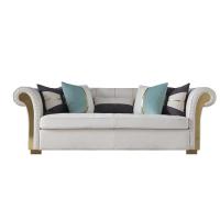 China Luxurious Sillon Chaise Longue 1.7m Leatherette Luxury Living Room Furniture Sets for sale