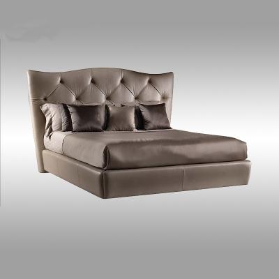 China Camelback 1.5m Smart Ultra Modern Luxury Bed , 2.2m Modern Platform Bedroom Sets for sale
