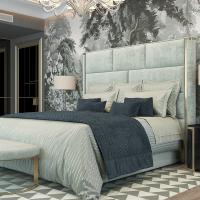 China 2.0x2.2m Luxury Modern King Bed 1.5m White Bedroom Set Modern for sale