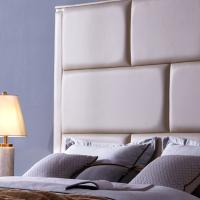 China 2.0x2.2m Luxury Modern King Bed 1.5m White Bedroom Set Modern for sale