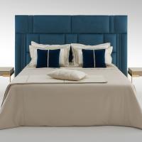China Matted Leather Luxury Italian Bed 79 Inch 2.2m Contemporary King Size for sale