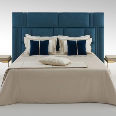 China Matted Leather Luxury Italian Bed 79 Inch 2.2m Contemporary King Size for sale