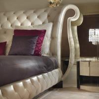 China 2.4m Luxury King Platform Bed Titanium Modern Bedroom Furniture Sets 1.34m for sale