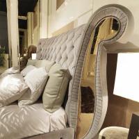 China 2.4m Luxury King Platform Bed Titanium Modern Bedroom Furniture Sets 1.34m for sale
