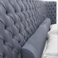 China 2.2m King Size Fabric Bed 3.46m Modern Bedroom Furniture Sets 59.0in for sale