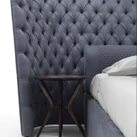 China 2.2m King Size Fabric Bed 3.46m Modern Bedroom Furniture Sets 59.0in for sale