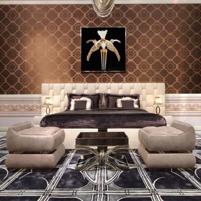China Matted Double King Size Bed 3.2x2.2m Modern Bedroom Furniture Sets for sale