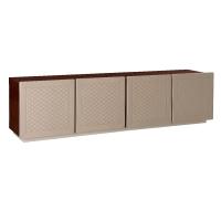 China Leather 0.45m Cabinet Console Table Titanium Living Room TV for sale