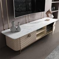 China 2.2m 22in Cabinet Console Table Titanium TV Stands And Coffee for sale
