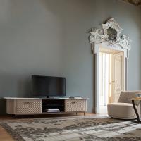 China 2.2m 22in Cabinet Console Table Titanium TV Stands And Coffee for sale