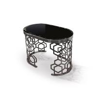 China 60cm Italian Style Coffee Table 0.65m Titanium Steel Frame for sale