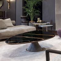 China Glossy Marble Unique Custom Coffee Tables 1300mm Modern for sale