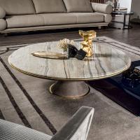 China Glossy Marble Unique Custom Coffee Tables 1300mm Modern for sale