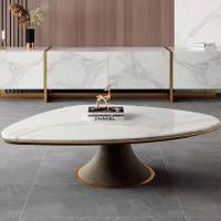 China Glossy Marble Unique Custom Coffee Tables 1300mm Modern for sale