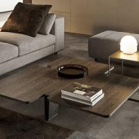 China 700mm Customized Coffee Table 1.4m Titanium Italian Style Marble for sale