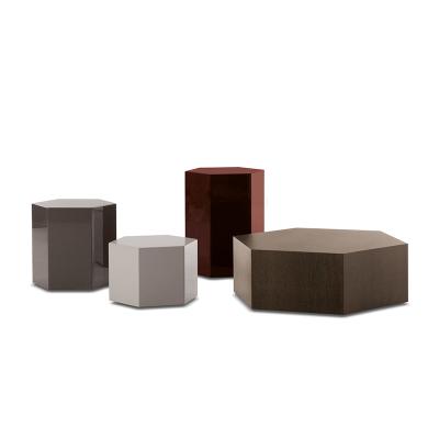 China Hexagon 0.8m Marble Top Coffee Table Modern 0.6m Living Room for sale