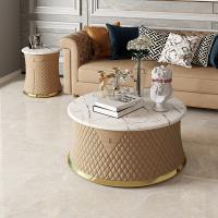 China Matte Round Coffee Table For Living Room for sale