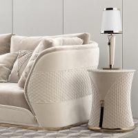 China Matte Round Coffee Table For Living Room for sale