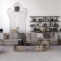 China Luxury Living Room Marble Oval Shaped Marble Coffee Table for sale