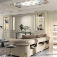 China 40in 0.95m Living Room Sectional Sofas Luxury Fluwelen Hoekbank for sale