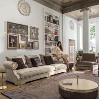 China 40in 0.95m Living Room Sectional Sofas Luxury Fluwelen Hoekbank for sale