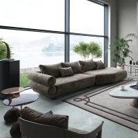 China Leather Canape Dangle Velour 0.74m Chaise Luxury Living Room Furniture Sets for sale