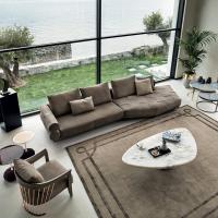 China Leather Canape Dangle Velour 0.74m Chaise Luxury Living Room Furniture Sets for sale