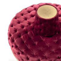 China Round Chesterfield Upholstered Sofa Set Living Room Tufted Button for sale