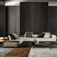 China Velours Sumptuous Corner Sectional Sofa Small , Pine Living Room Sofas And Sectionals for sale