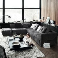 China 27in L Shape Sofa Bed Couch 3.6m Velvet Grey Couch Living Room Sectional for sale