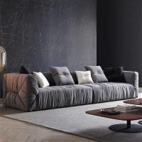 China 27in L Shape Sofa Bed Couch 3.6m Velvet Grey Couch Living Room Sectional for sale