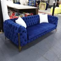 China Brass Plush Modern Curved Velvet Sectional Sofa Pine Black Living Room for sale