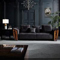 China Matted 0.75m Comfy Modular Sectional Couch , Surrey Classic Chesterfield Velvet Sectional Sofa for sale