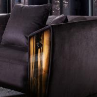 China Matted 0.75m Comfy Modular Sectional Couch , Surrey Classic Chesterfield Velvet Sectional Sofa for sale