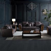 China Matted 0.75m Comfy Modular Sectional Couch , Surrey Classic Chesterfield Velvet Sectional Sofa for sale