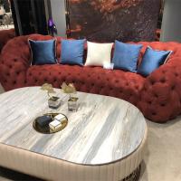 China Hole Style 1.2m Leather Corner Sectional Couch 2.1m Blue Sectional Sofa Living Room for sale