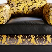 China Pine Cushion Sofa Chair 1.1x1.05m Luxury Living Room Furniture Sets for sale