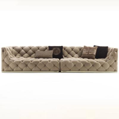 China Velvet Modern Modular Sectional Couch 0.8x0.9m Comfortable Leather Corner Sofa for sale