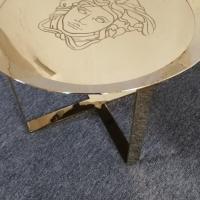 China Minimalist Customized Coffee Table Stainless Steel , Titanium Italian Marble Centre Table for sale