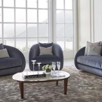 China Lacquer Luxury Leather Living Room Sets for sale