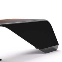 China Minimalist Office Table And Chair Combo Leatherette Burl Office Coffee Table for sale