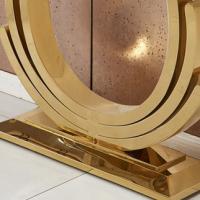 China Odette Marble Top Hall Table Luxury Modern Furnitures Titanium For Living Room for sale