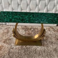 China Odette Marble Top Hall Table Luxury Modern Furnitures Titanium For Living Room for sale